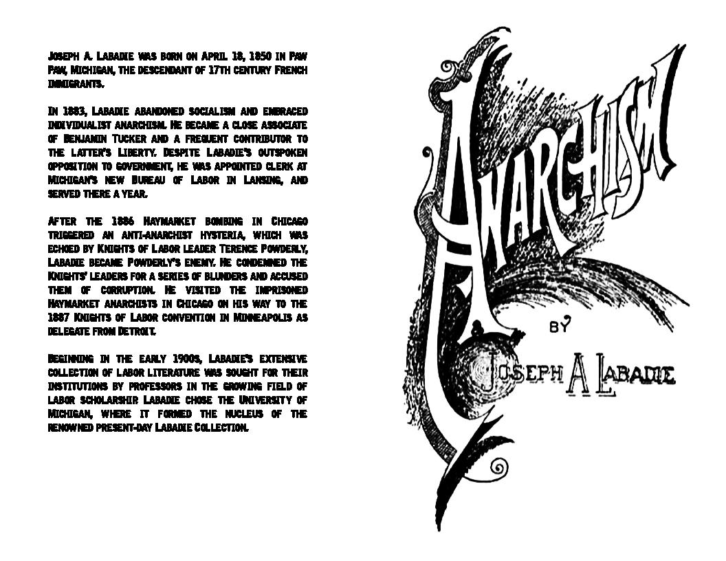 Left Market Anarchist Zines: Anarchism